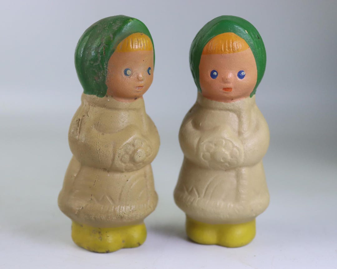 Vintage Soviet Rubber Girl Doll – 1950s Winter Fairy Tale Toy ...