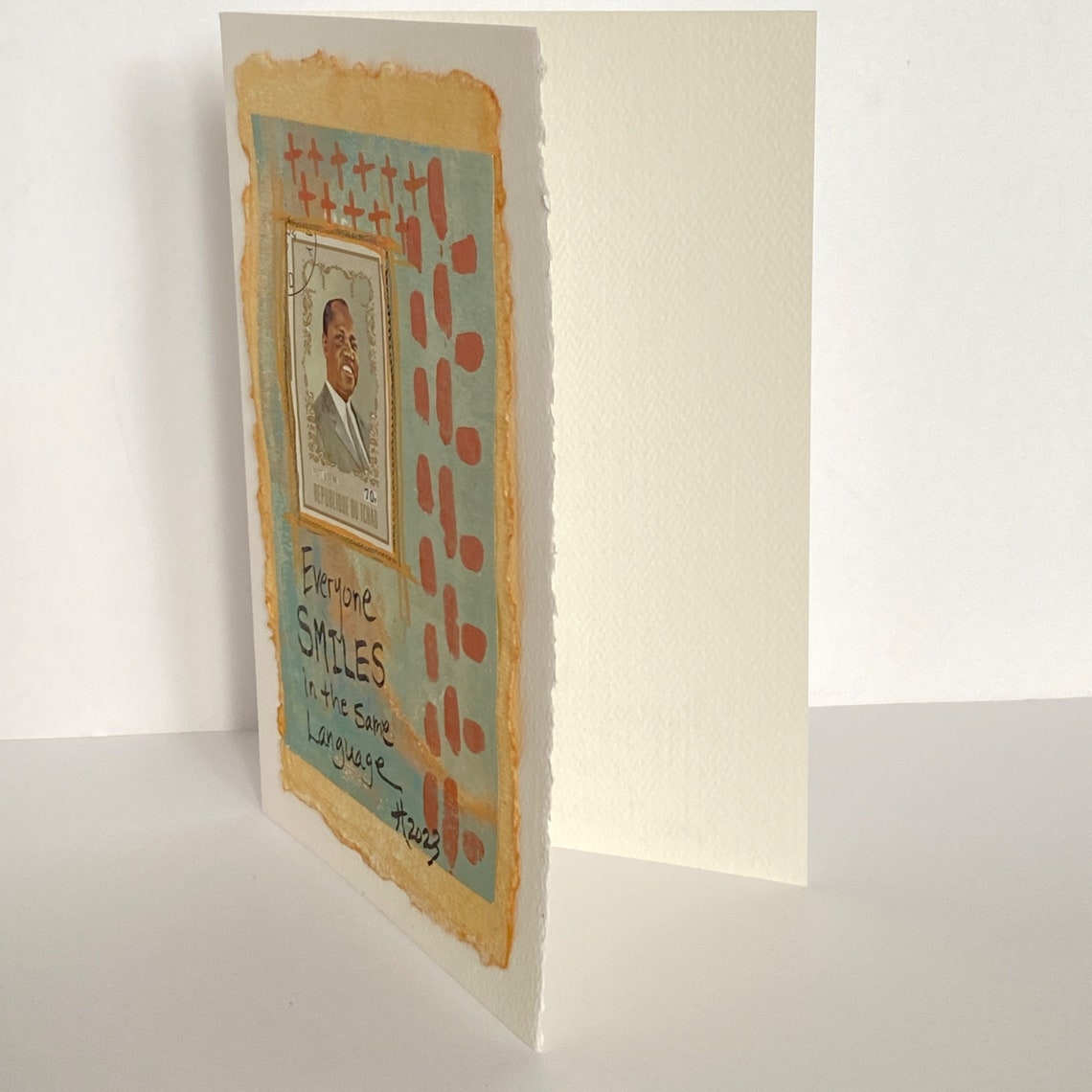 Collage Art Handmade Original Greeting Card and Envelope - Etsy