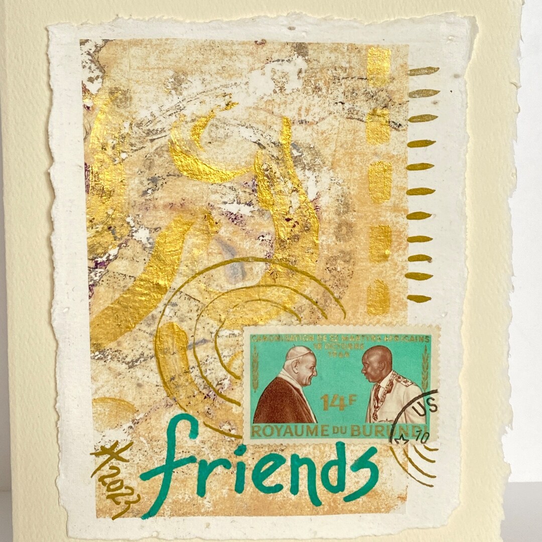 Collage Art Handmade Original Greeting Card and Envelope - Etsy