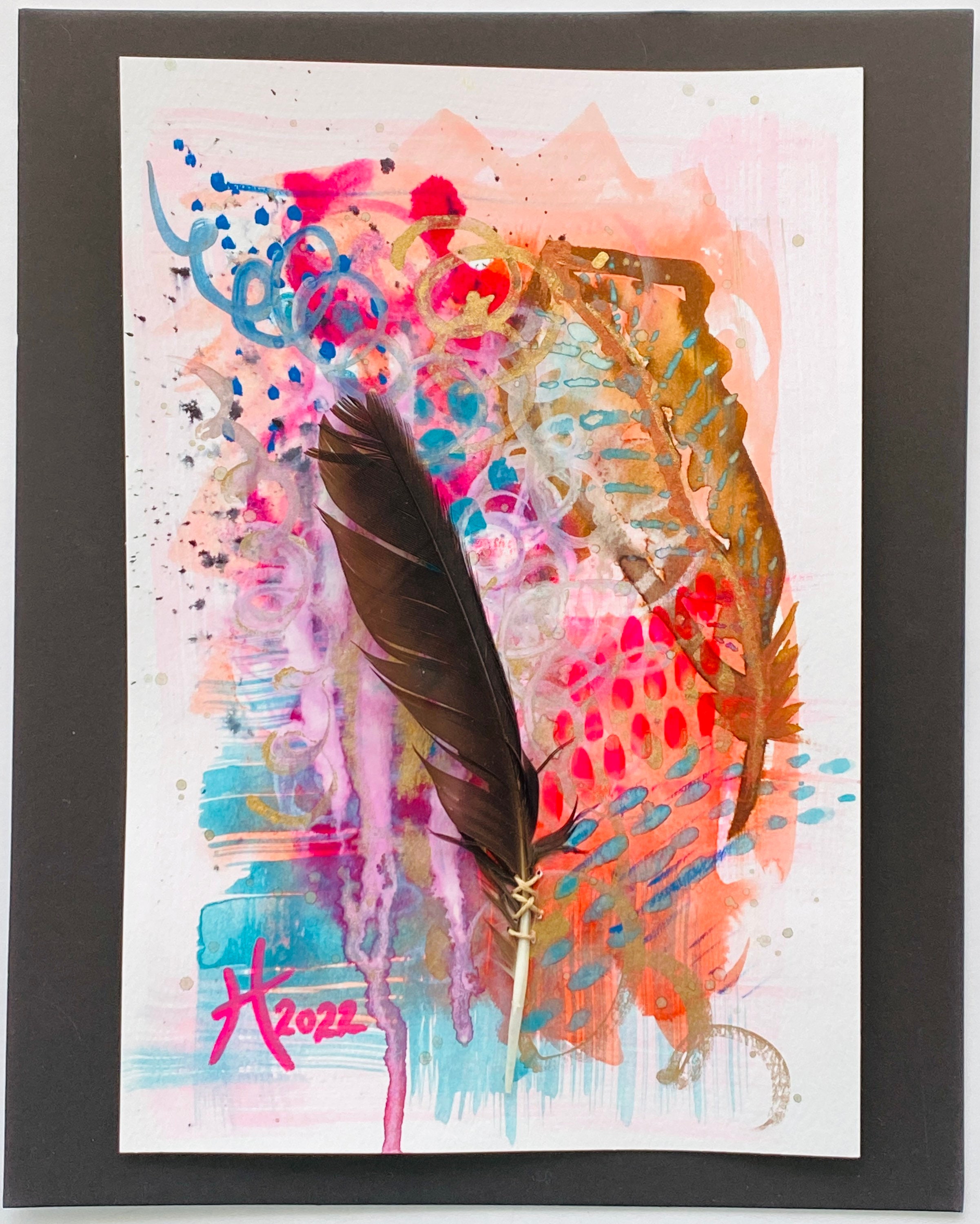 Flocking Together - Original Wall Art Handmade Mixed Media Artwork by ...