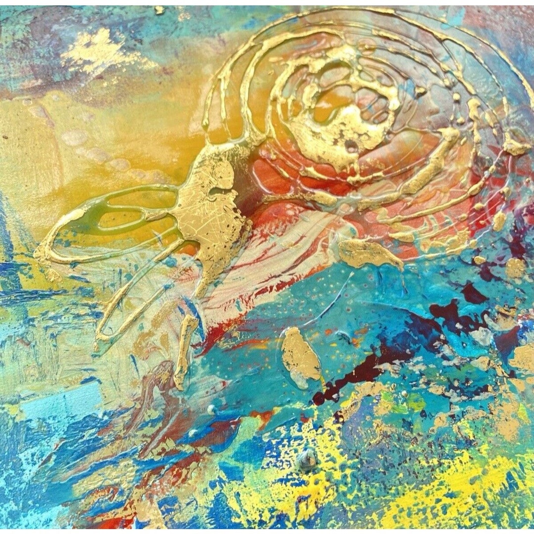 Pop & Flow - Original Art Signed Artwork Mixed Media Abstract Painting ...