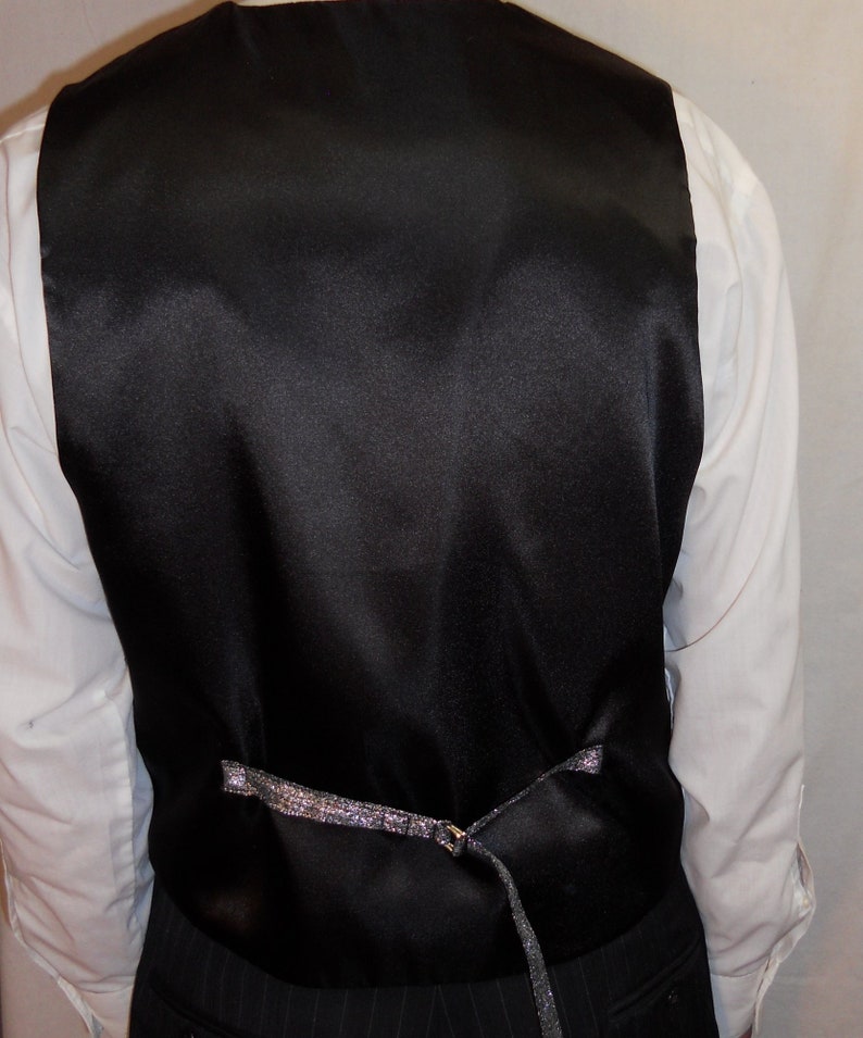 Silver Brocade Men's Vest Size XL Mens Vest Ready to - Etsy