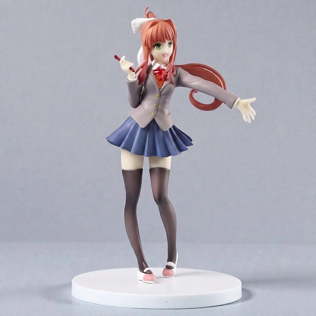 Monika Figure – Doki Doki Literature Club Anime Collectible • Toy Model ...