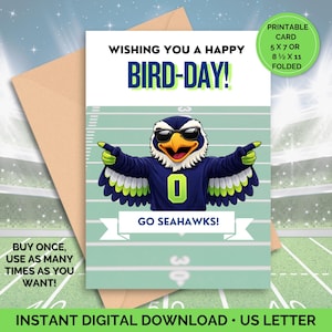 Seahawks Happy Birthday - Etsy