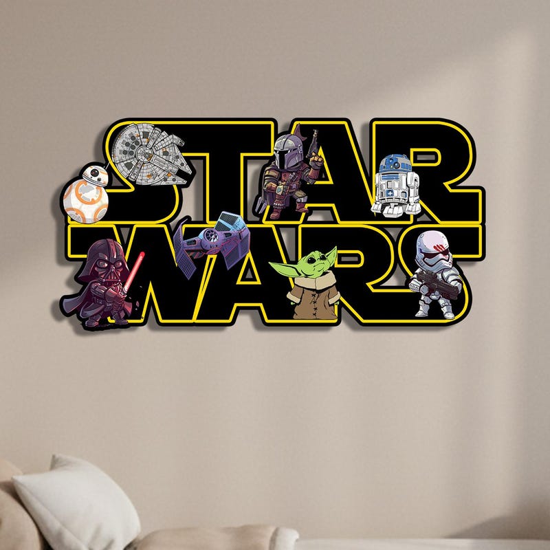 Wooden Name Starwars - Etsy