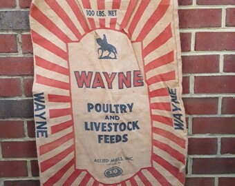 Burlap Feed Sack | Etsy