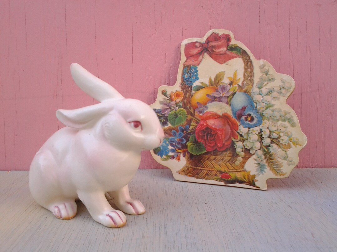 Vintage Lefton Bunny Figurine - Easter Bunny - Rabbit Figurine ...