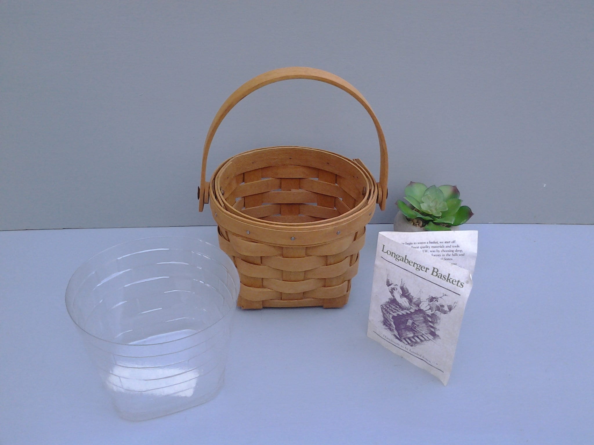 Vintage Longaberger Measuring Basket Basket With Lid 1995 - Etsy
