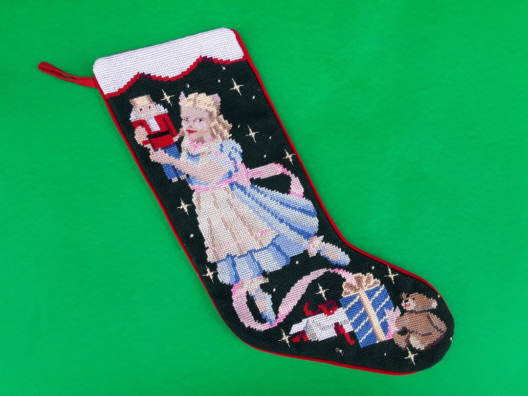 Vintage Needlepoint Stocking Nutcracker Suite Stocking - Etsy