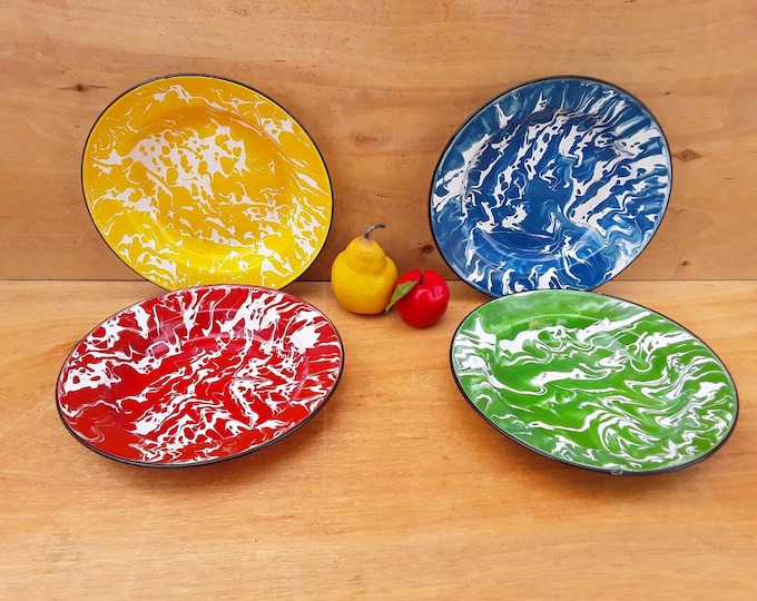 CGS International Red and White Enamelware Splatterware Graniteware ...