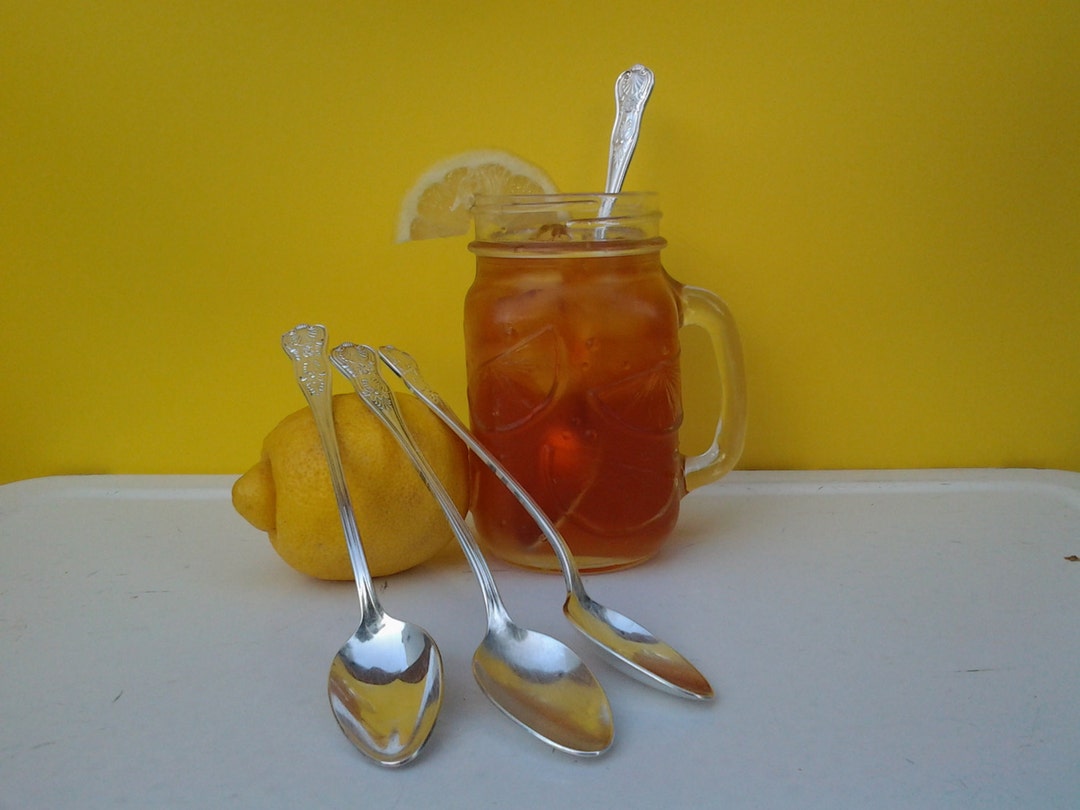 US Navy Iced Tea Spoons - Kings Pattern - International Silver Plate ...