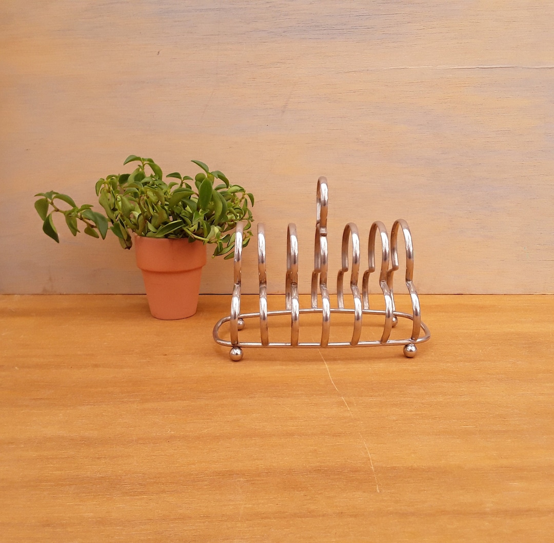 Vintage Toast Holder 6 Slice Toast Rack Made in England Mail Holder ...