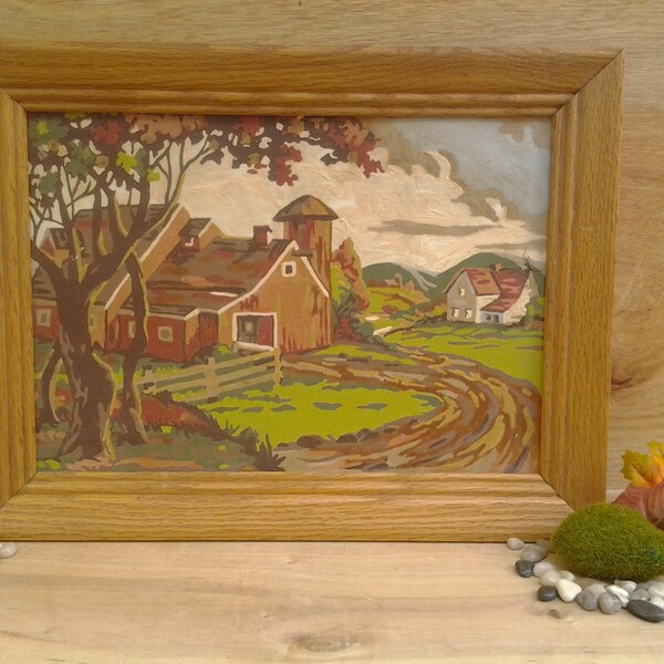 Vintage Rural Paint by Numbers - Etsy