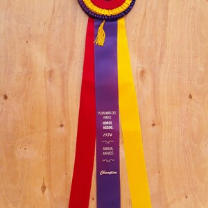 Vintage Horse Ribbons - ONE Ribbon - Equestrian - Horse Decor - Tassel ...