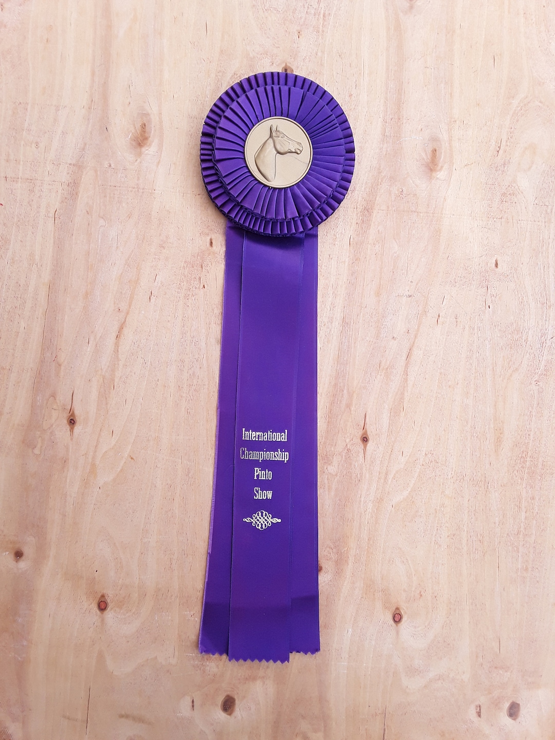 Vintage Horse Ribbon PRICE FOR ONE Purple Ribbon Equestrian Horse Decor ...