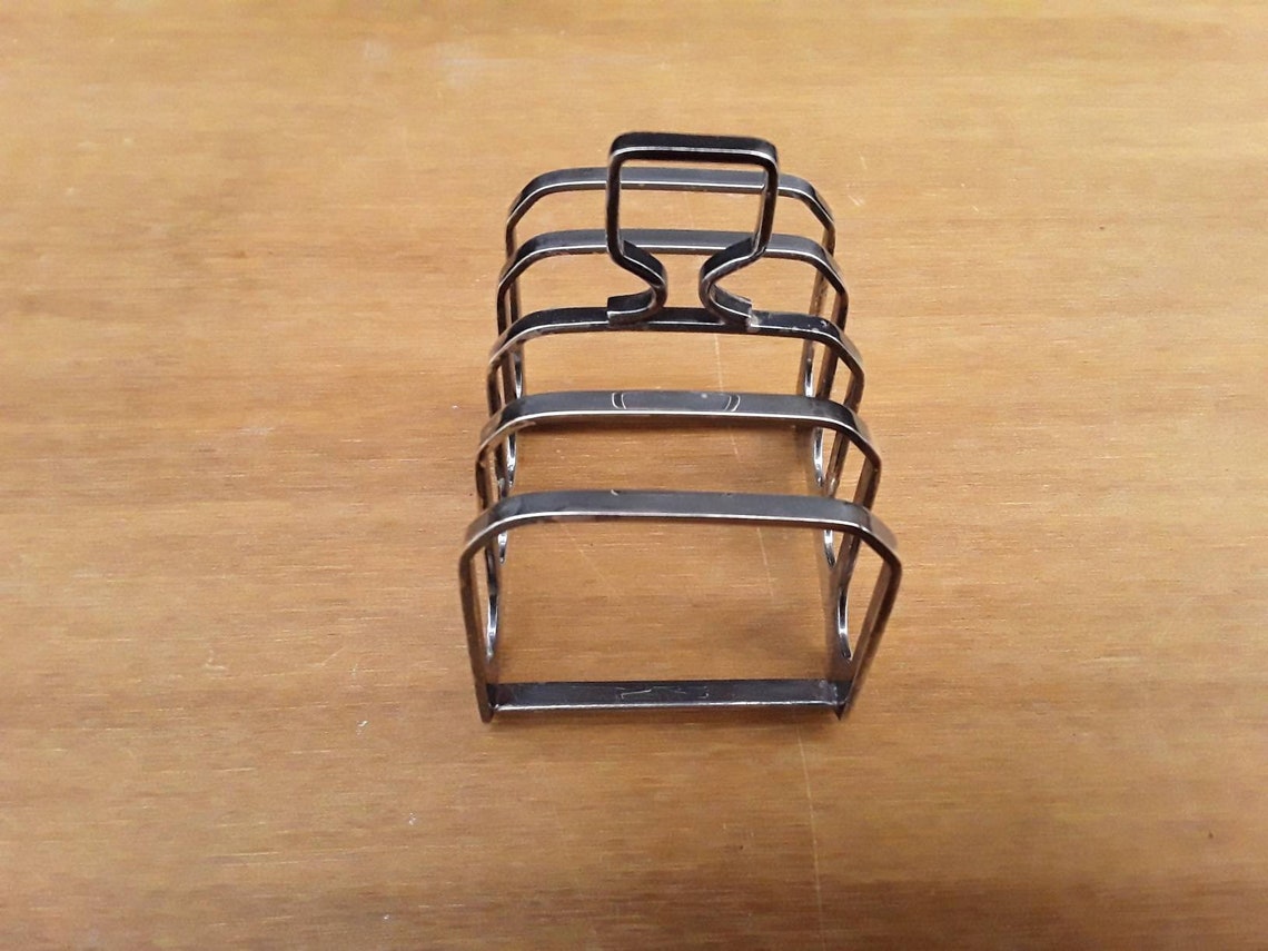 Vintage Toast Holder 4 Slice Toast Rack Elkington Silver | Etsy