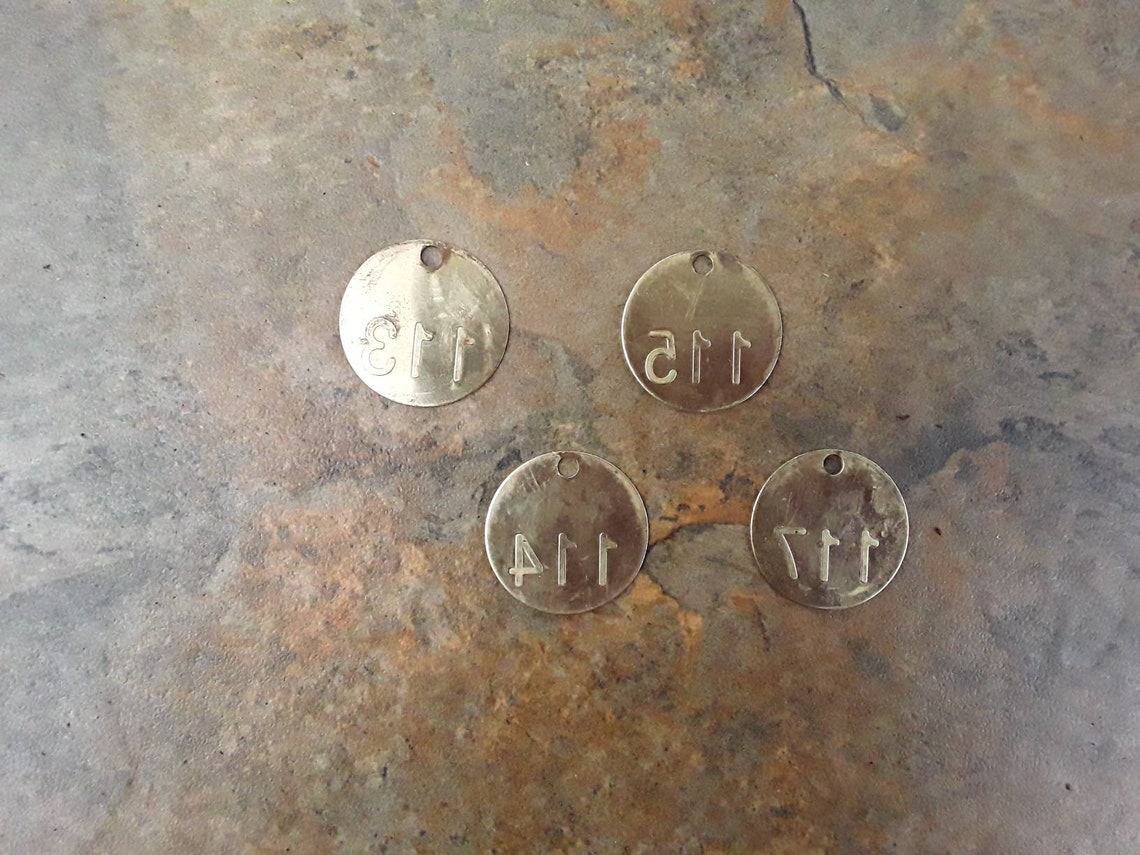 Vintage Cow Ear Tags Livestock ID Tags Industrial Art - Etsy