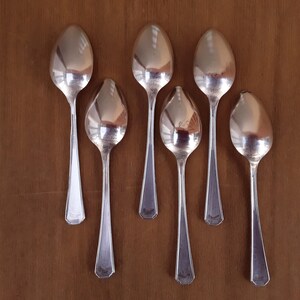 US Navy Teaspoons - Set of Six - Par Plate - USN - Oneida Community ...