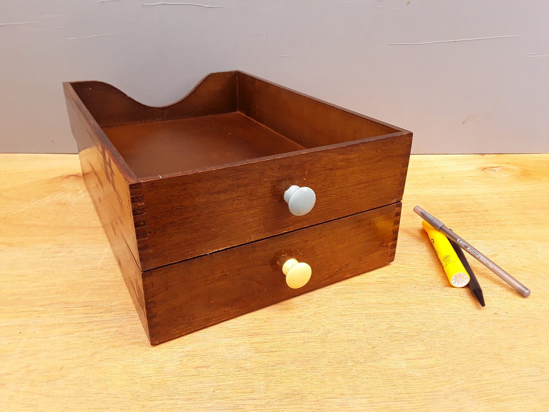 Vintage Wood File Tray PRICE FOR ONE File Organizer Office Storage Desk ...