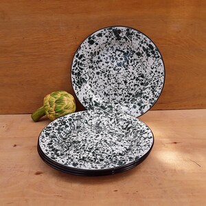 Vintage Green Splatter Ware Plates - Graniteware - Enamelware - Camping ...