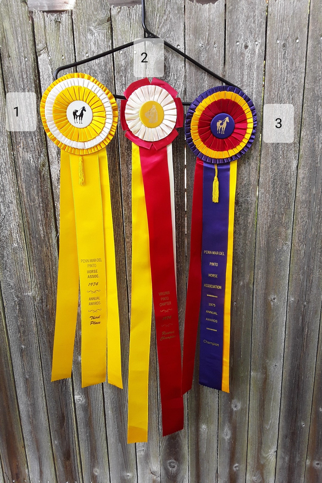 Vintage Horse Ribbons ONE Ribbon Equestrian Horse Decor - Etsy