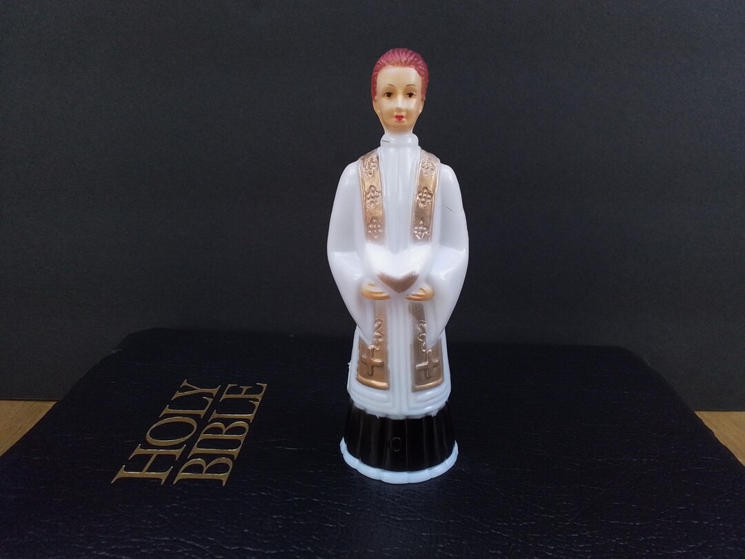 Vintage Plastic Priest - Catholic - Minister - Religious Figurine ...