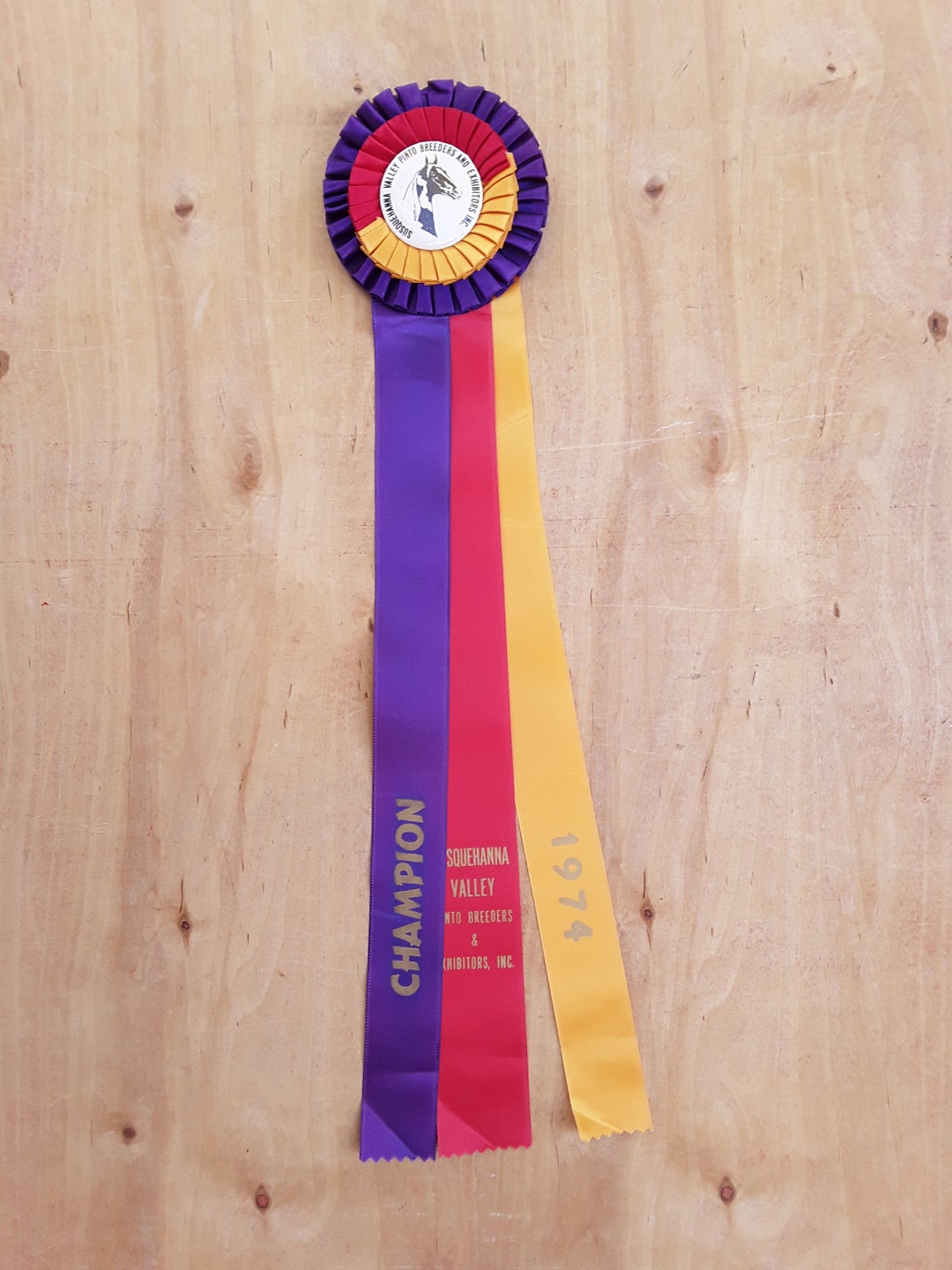 Vintage Horse Ribbons - ONE Ribbon - Equestrian - Horse Decor - Rosette ...