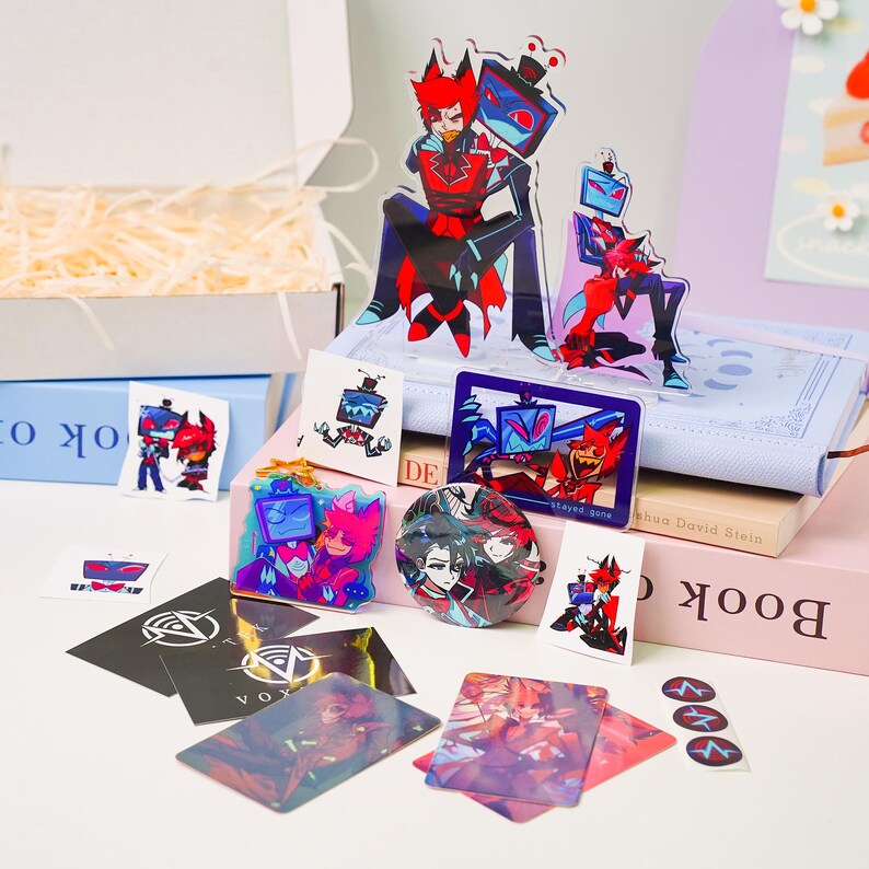 Hazbin Hotel Alastor & Vox Bundle - Double Acrylic Standee ...