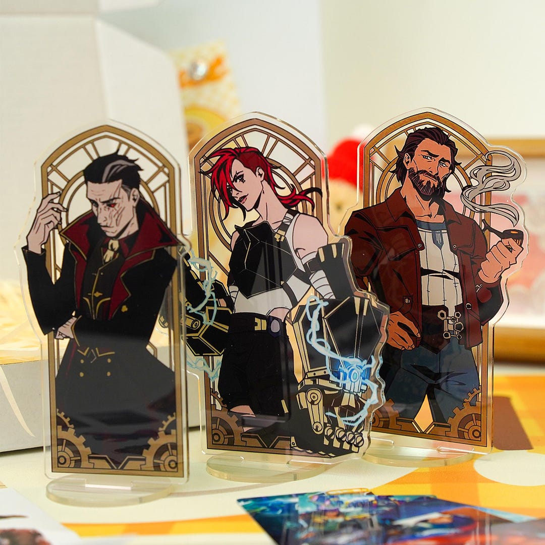 Arcane Standee | League of Legends Fanart | Acrylic Epoxy Desk Stand ...