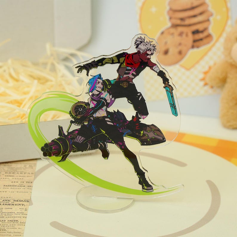 Arcane Couple Standee | League of Legends Valentine's Fanart | Acrylic ...