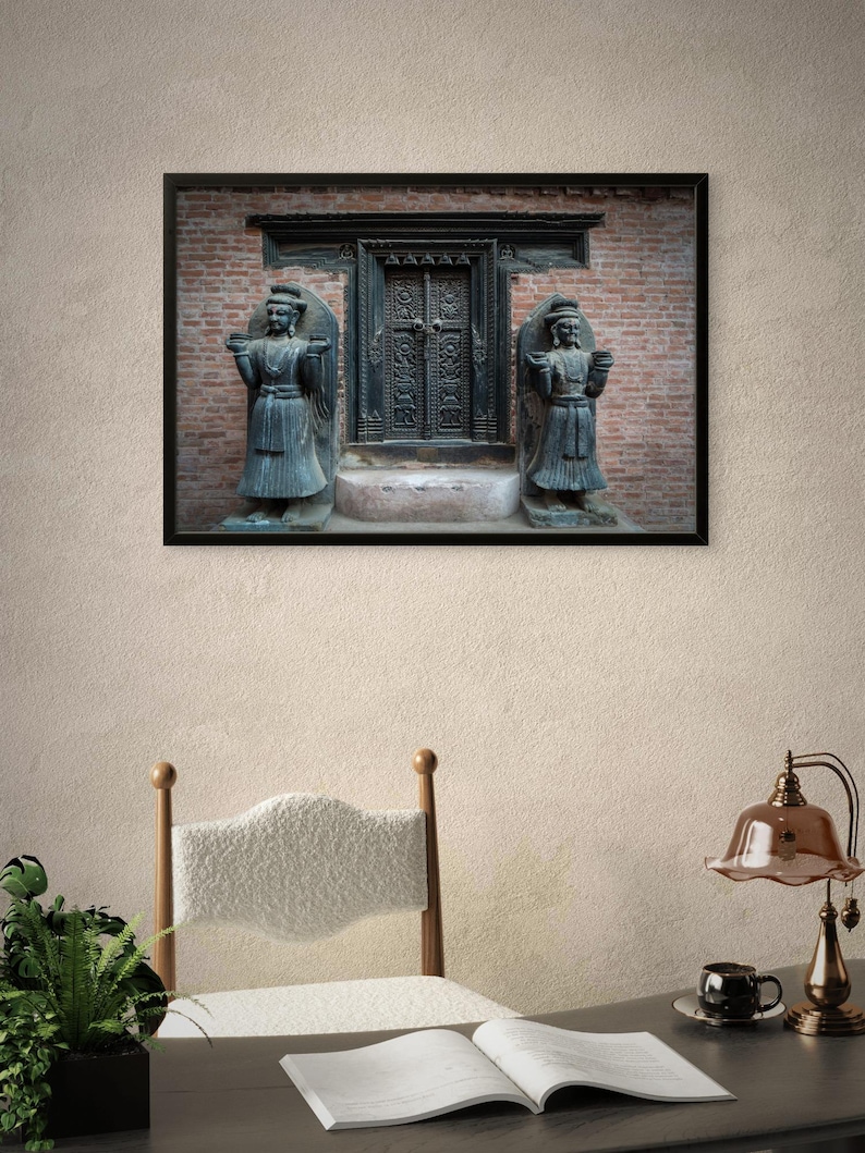 Newari Architecture Door in Nepal | Original Photography Wall Art - Etsy