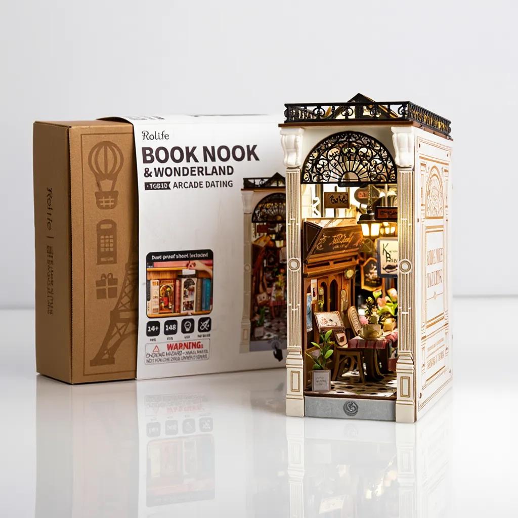 Arcade Dating Mini Alley – DIY Book Nook, Fantasy Booknook Kit With LED ...