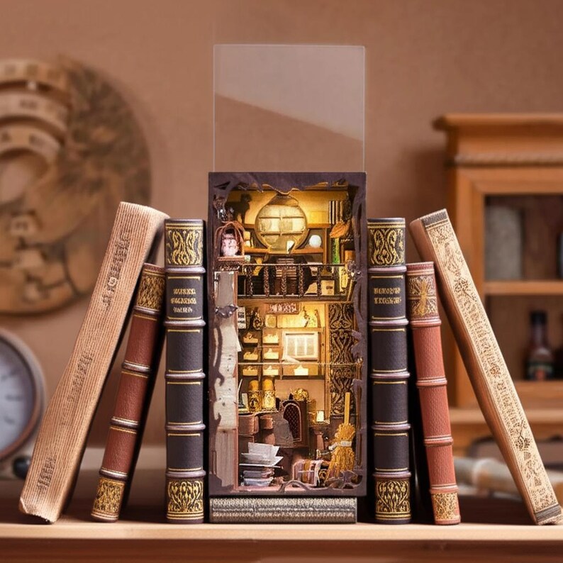 Wizarding Book Nook Kit DIY – Magic Pharmacist | Harry Bookend ...