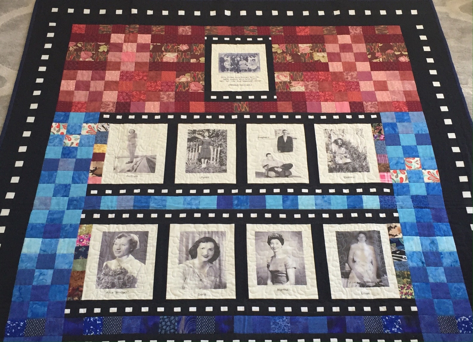 Filmstrip Style Picture Quilt Pattern - Etsy
