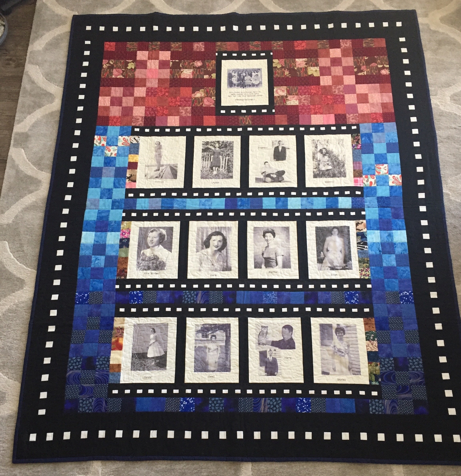 Filmstrip Style Picture Quilt Pattern - Etsy