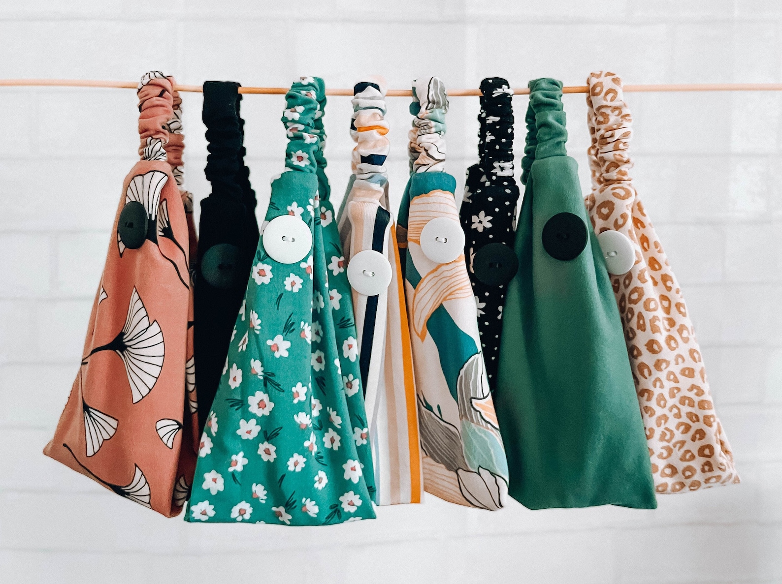 BUTTON HEADBAND Wide Soft Headband With Large Buttons Nurse - Etsy