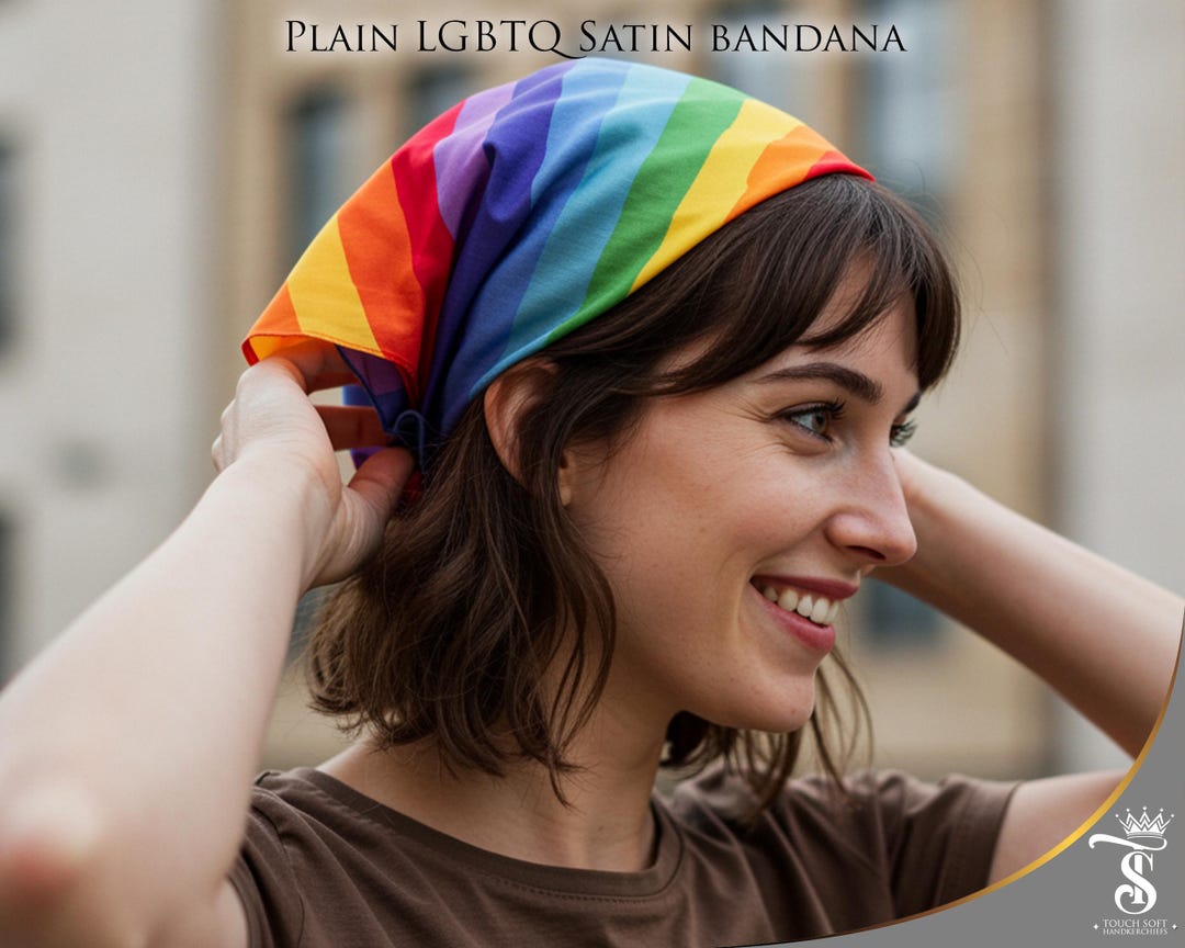 LGBTQ Head Scarf | Plain Pride Hair Wrap, Neck Scarf & Fashion Scarf ...