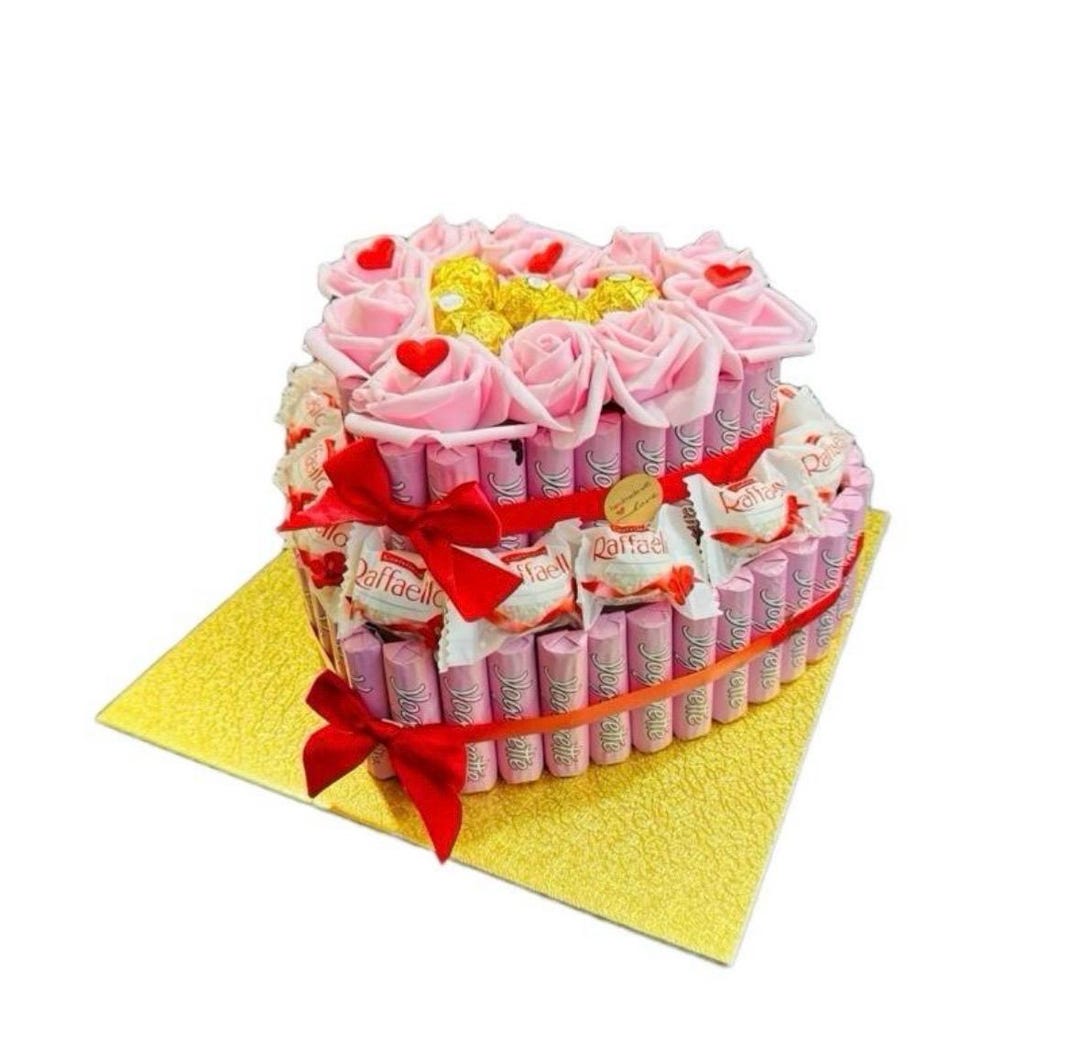 Ferrero Yogurette/raffaello Gift Set Heart Shape - Pink - Etsy UK