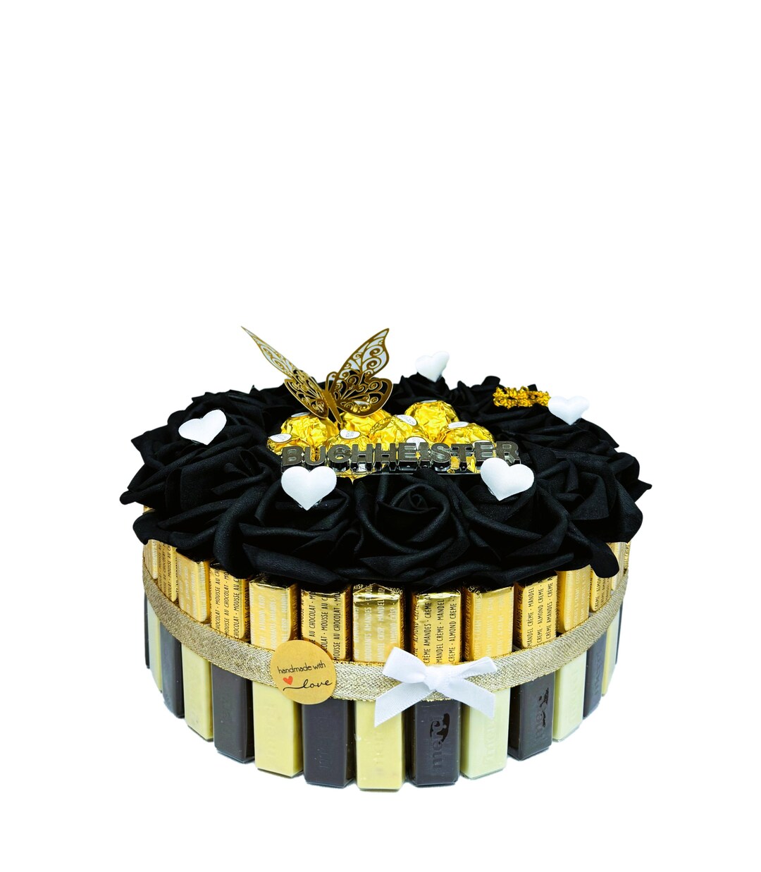 Merci Black and White Chocolates/bars Gift Set - Round Black - Etsy