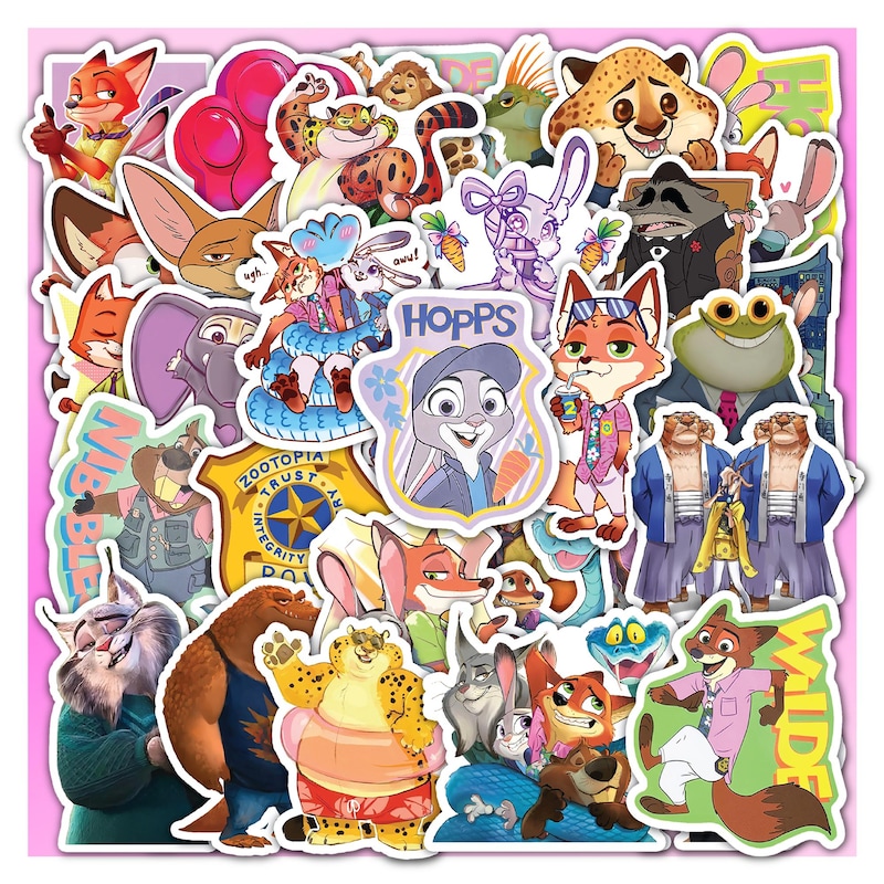 Zootopia Stickers - Etsy