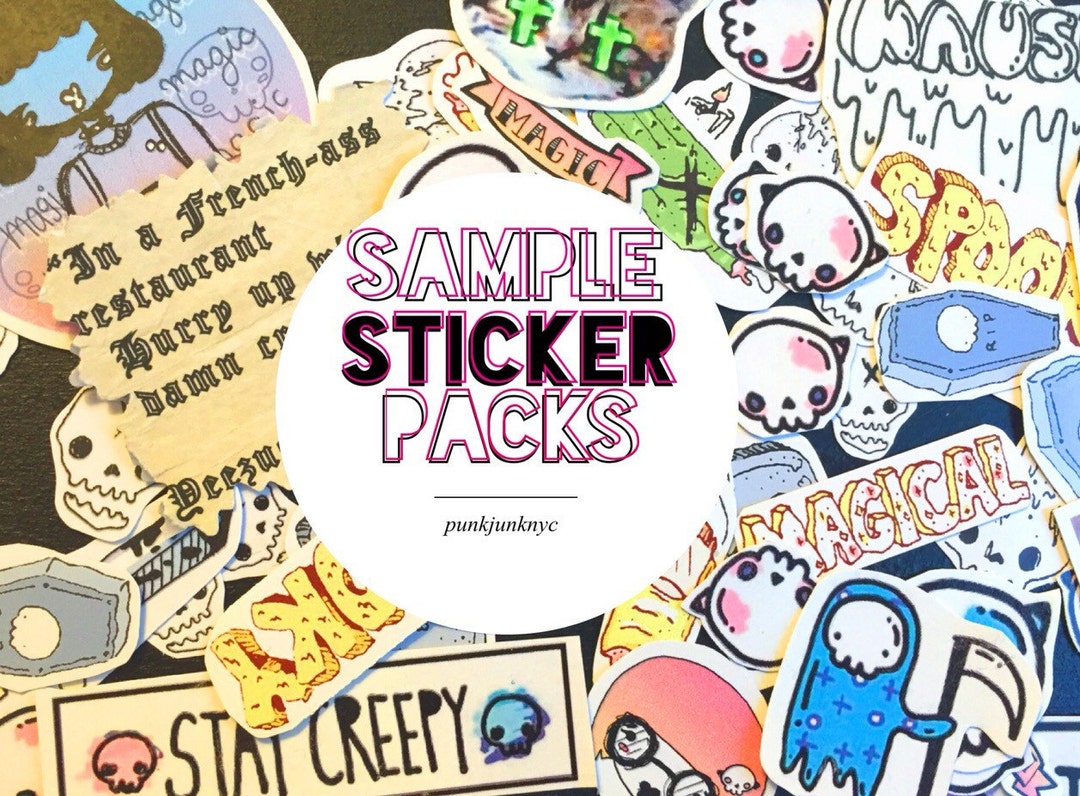Sample Sticker Pack (free Shipping) - Etsy