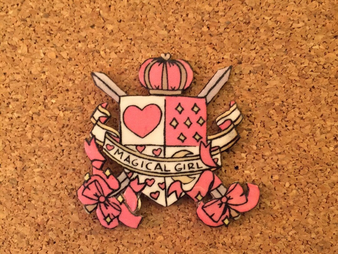 Magical Girl Pink Brooch - Etsy