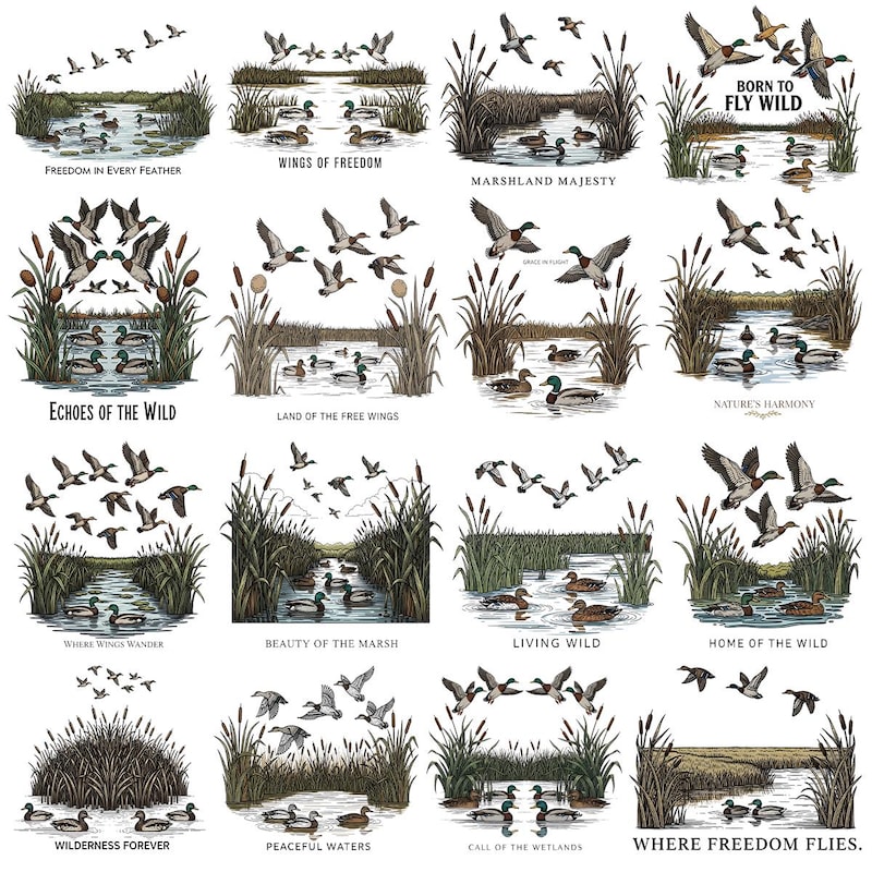 Duck Hunting Scenes Png - Etsy UK