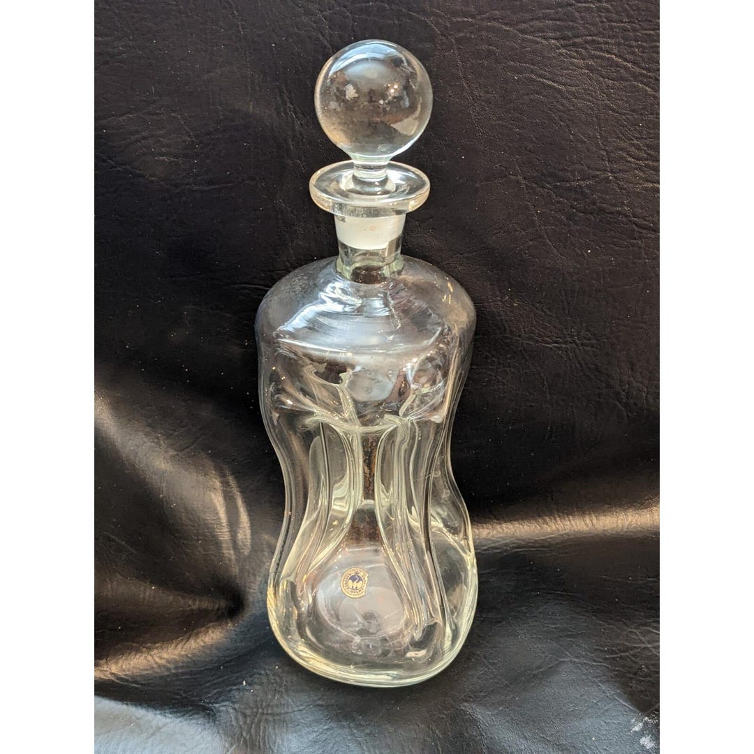 Vintage Kastrup Holmegaard Crystal Jacob Bang Clear Glass Kluk 13 1/2 ...