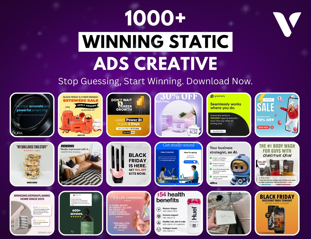 1000+ Canva Meta Ad Templates Bundle Facebook Instagram Creatives PLR ...