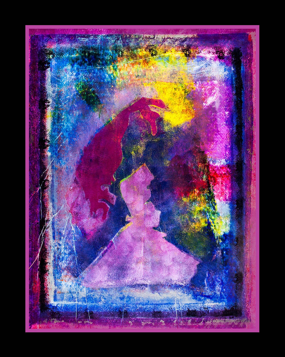 Abstract Portrait Painting. Limited Edition Art Print of an Original ...