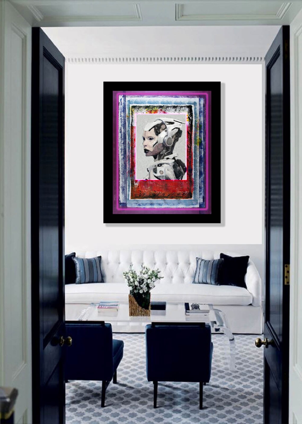 Surreal Abstract Portrait Painting. Limited Edition Art Print From ...