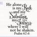 Rock and My Salvation Will Not Be Shaken Psalm 62:6 LL073 D | Etsy