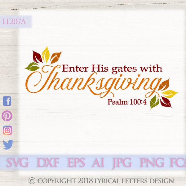 Enter His Gates With Thanksgiving - Etsy