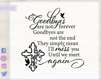 Goodbyes -forever | Etsy
